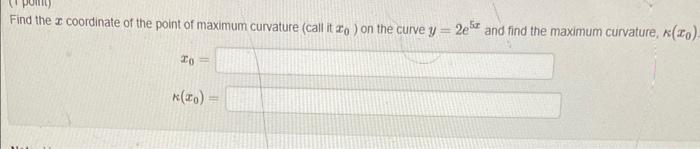 Solved Find the x coordinate of the point of maximum | Chegg.com