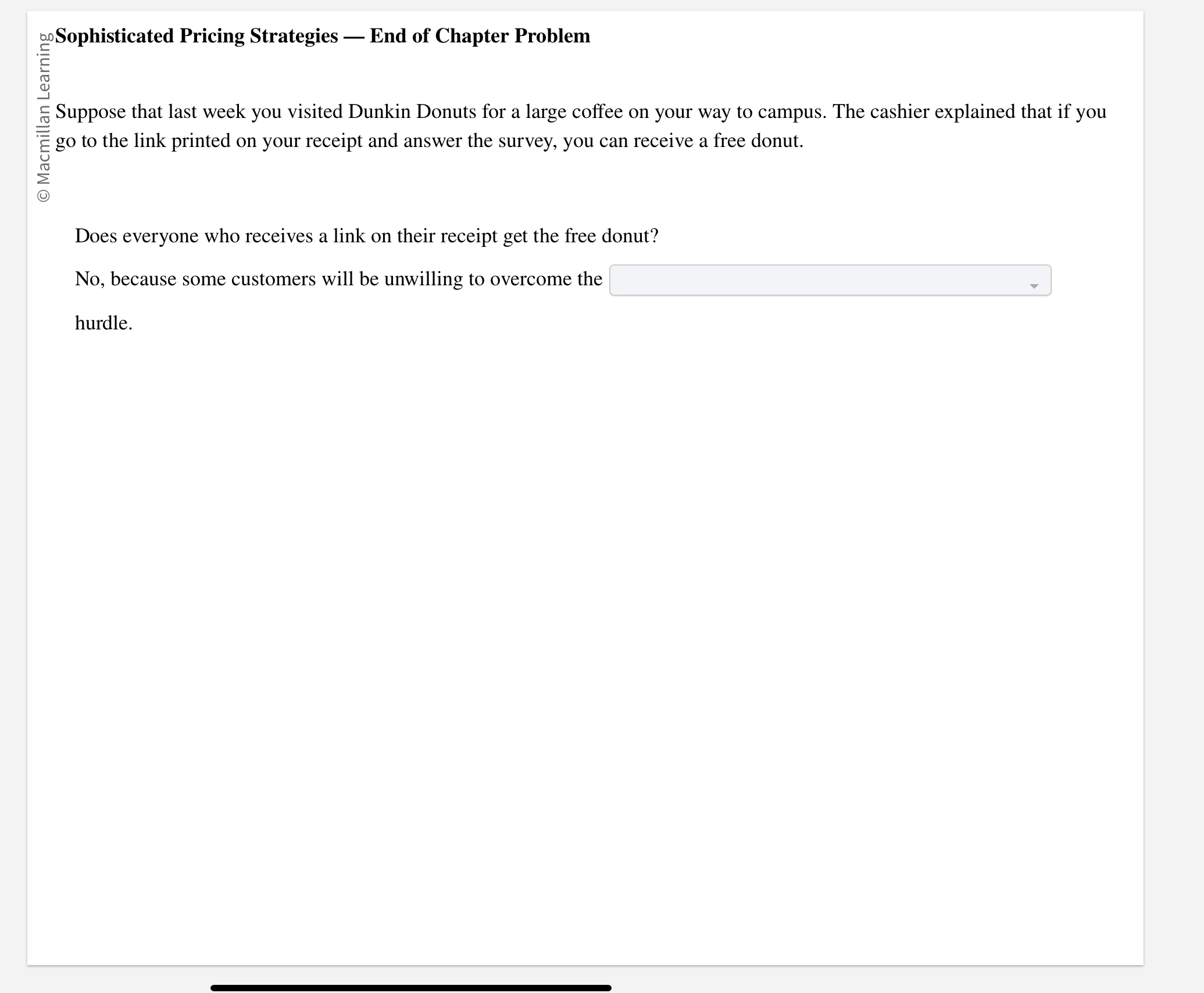 Solved ∞C ﻿Sophisticated Pricing Strategies - ﻿End of | Chegg.com
