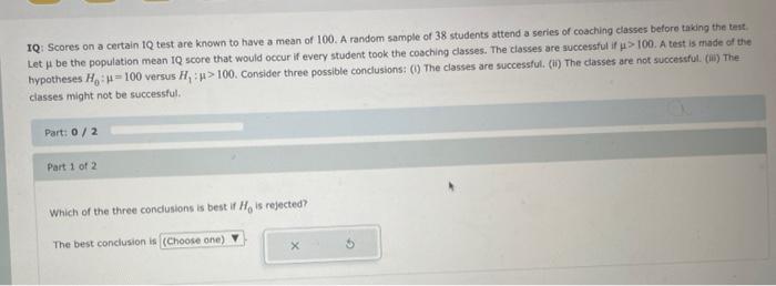 Solved IQ: Scores on a certain 1Q test are known to have a | Chegg.com
