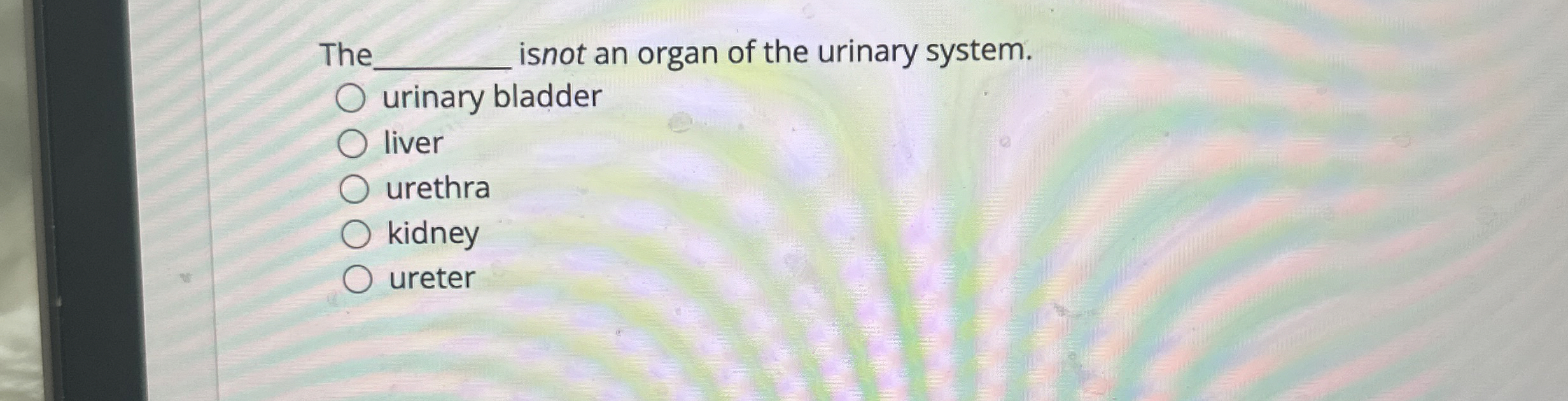 Solved The isnot an organ of the urinary system.urinary | Chegg.com
