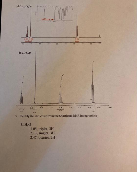 Solved NMR Practice Problems: 1. Compound with a molecular | Chegg.com