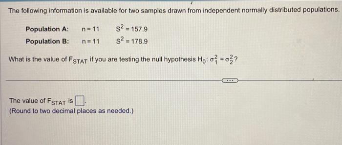 Solved The following information is available for two | Chegg.com
