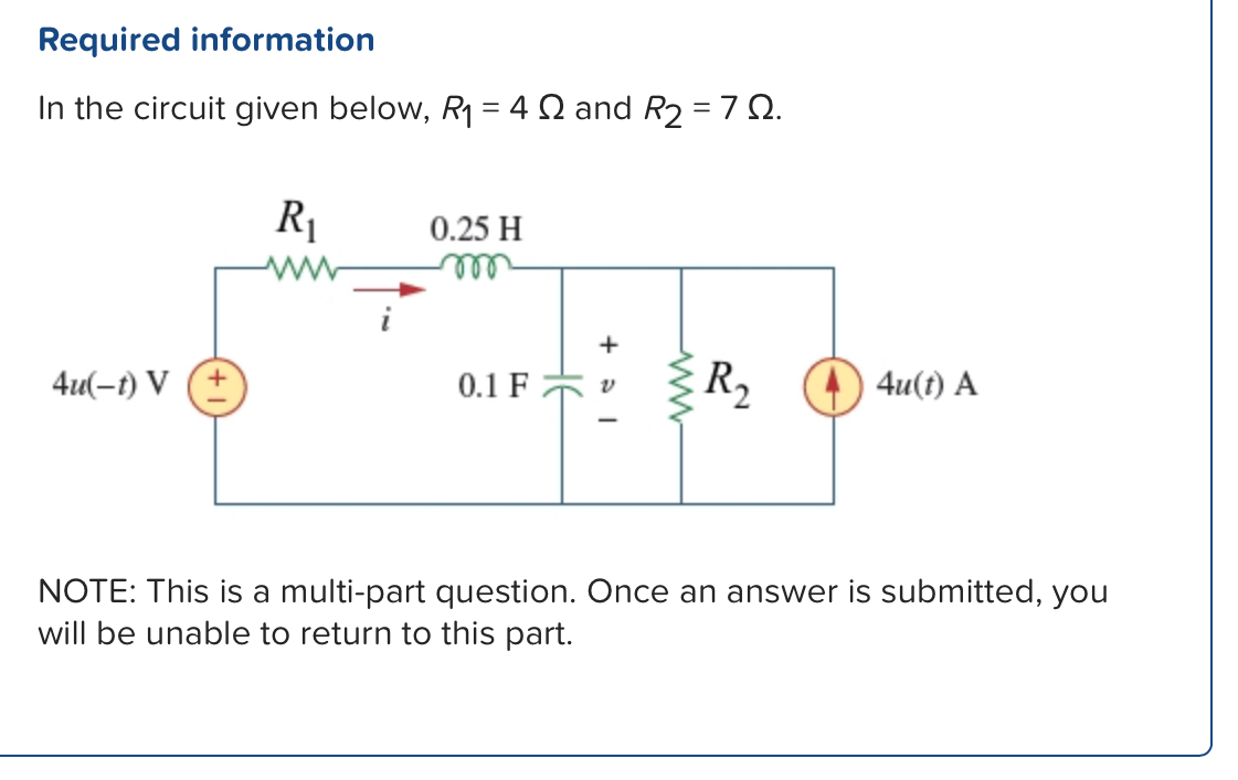 Required informationIn the circuit given below, R1=4Ω | Chegg.com