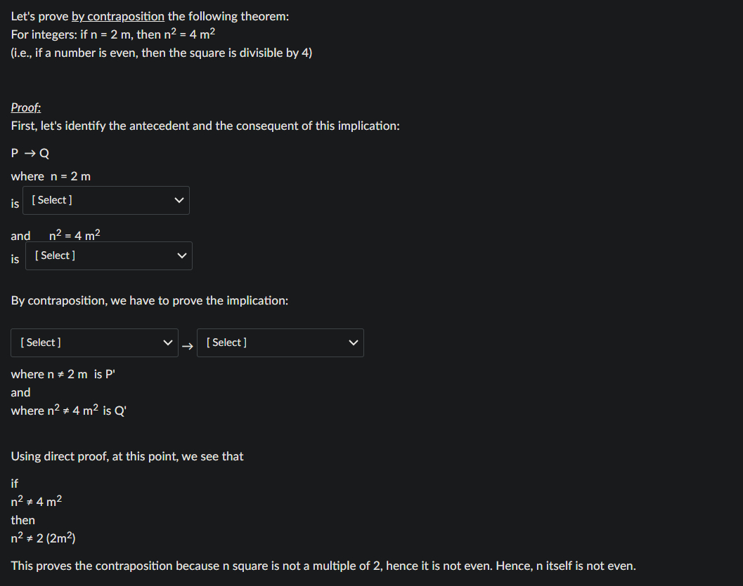 Solved Let's prove by contraposition the following | Chegg.com