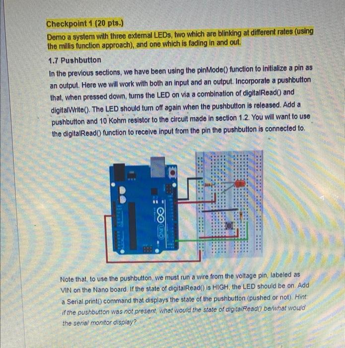 Solved 1. Basics 1.1 Blink the Built-In LED To begin, open | Chegg.com