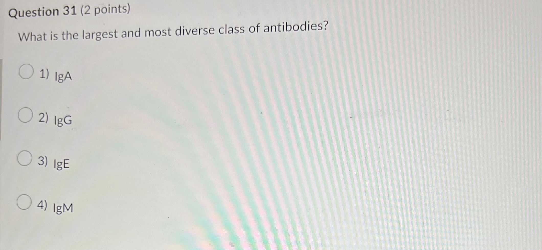 Solved Question 31 (2 ﻿points)What is the largest and most | Chegg.com