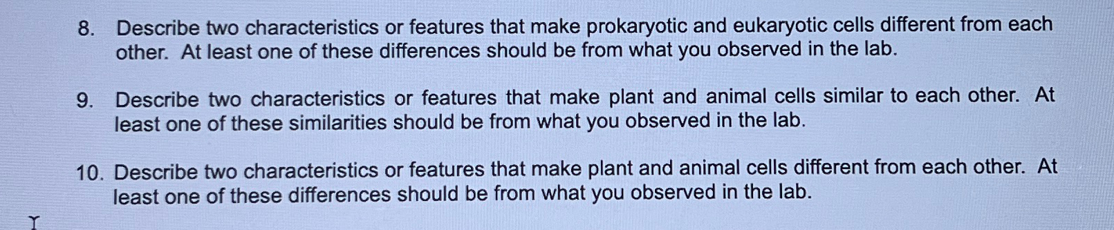 Solved Describe two characteristics or features that make | Chegg.com