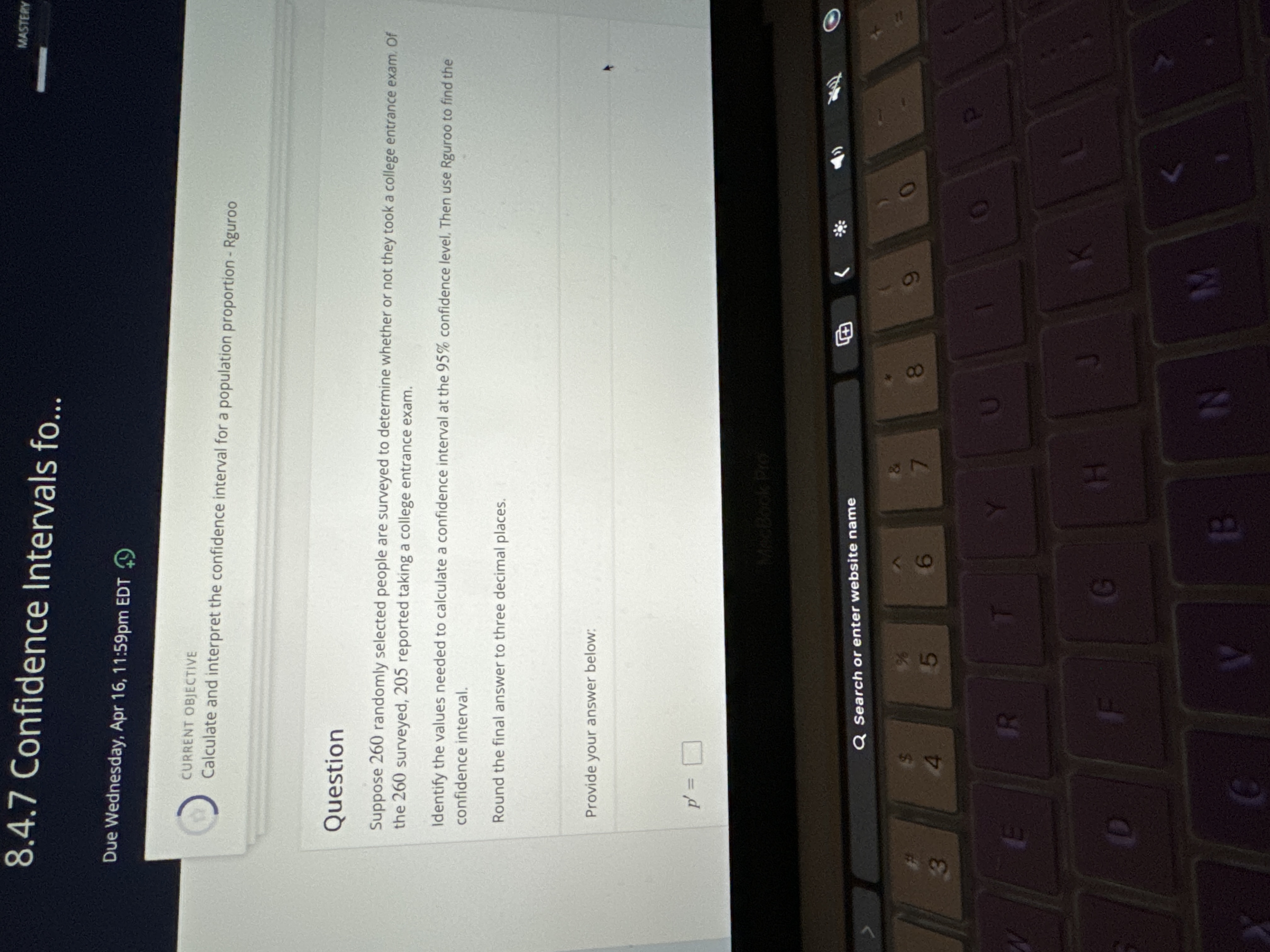 Solved QuestionSuppose 260 ﻿randomly selected people are | Chegg.com