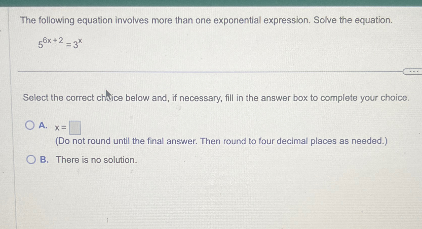 Solved The following equation involves more than one | Chegg.com
