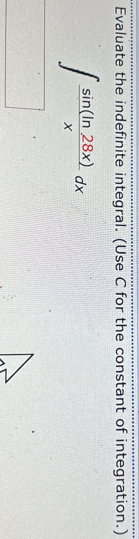 Solved Evaluate the indefinite integral. (Use C ﻿for the | Chegg.com
