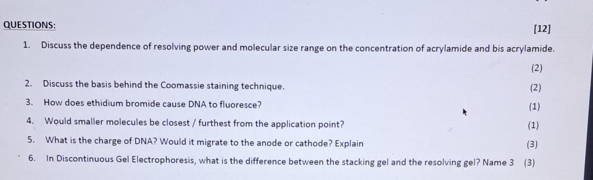Solved 1. Discuss the dependence of resolving power and | Chegg.com