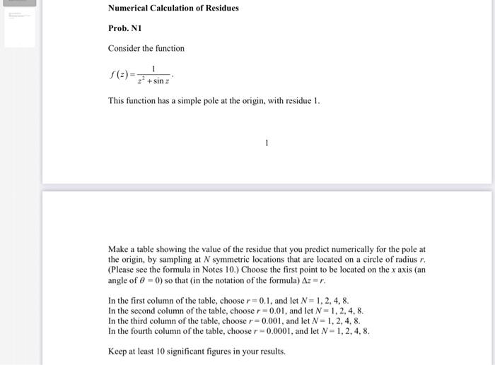 Consider the function f(z)=z2+sinz1. This function | Chegg.com