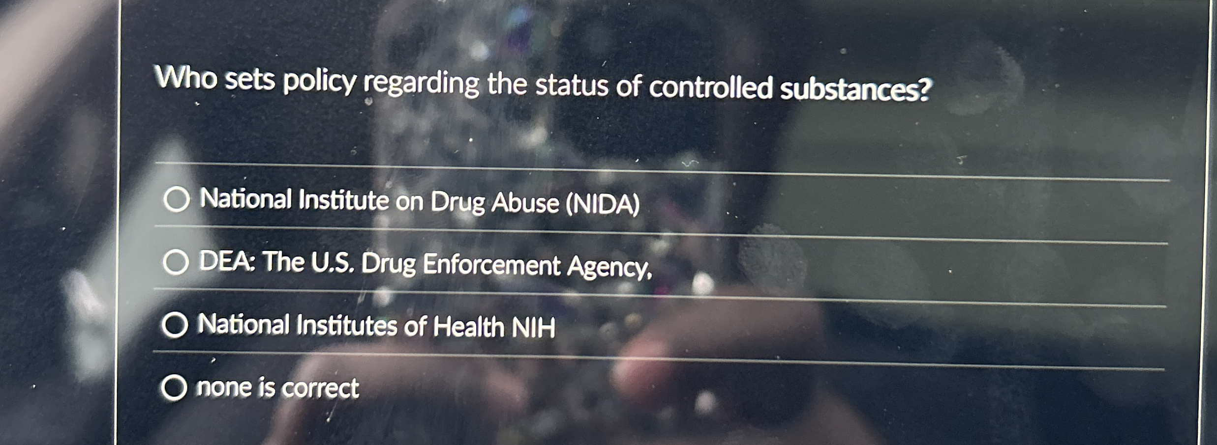 Solved Who sets policy regarding the status of controlled | Chegg.com