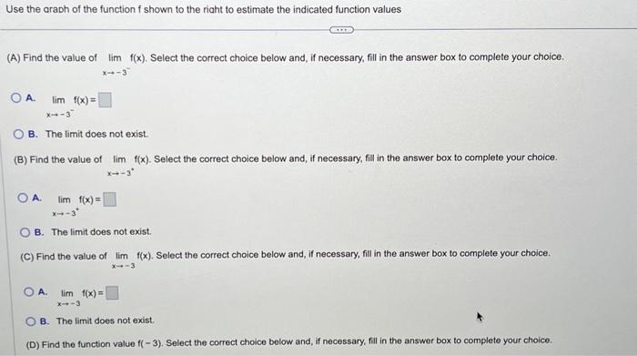Solved Use the araph of the function f shown to the riaht to | Chegg.com