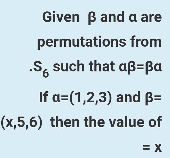 Solved Given B and a are permutations from .S, such that | Chegg.com