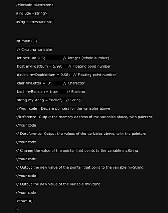 Solved Can you complete the code for me. I will upvote | Chegg.com