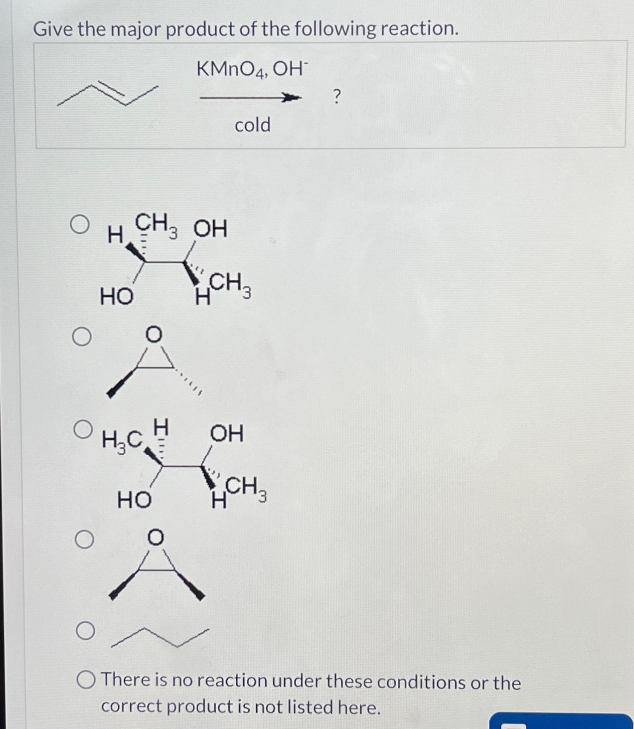Solved Give the major product of the following | Chegg.com