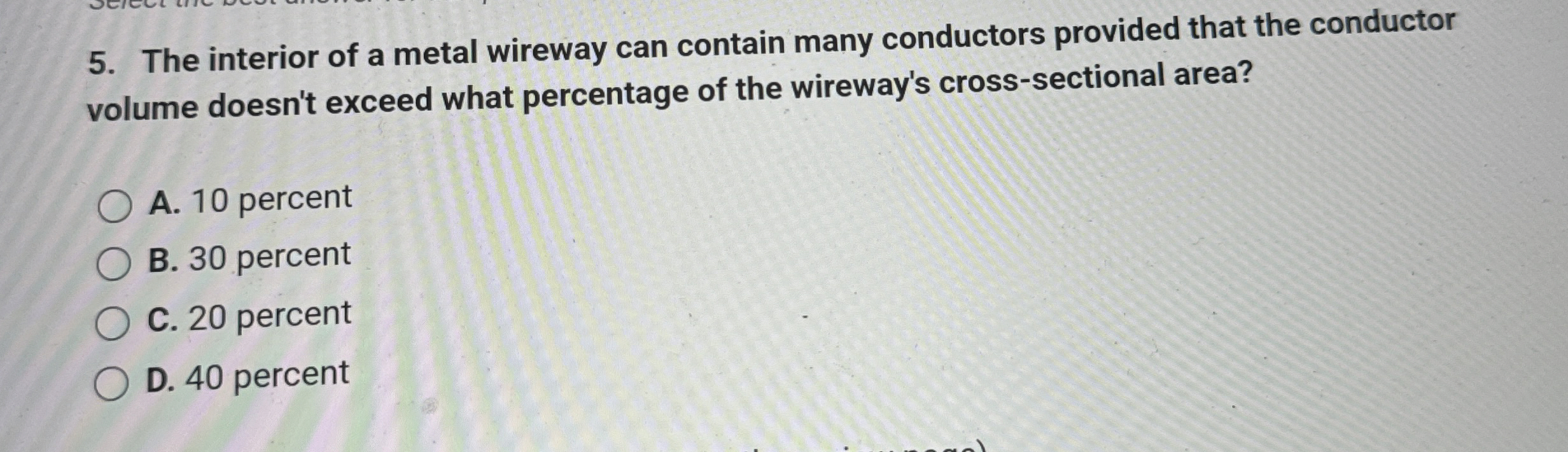 Solved The interior of a metal wireway can contain many | Chegg.com