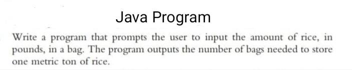 Solved Java Program Write a program that prompts the user to | Chegg.com