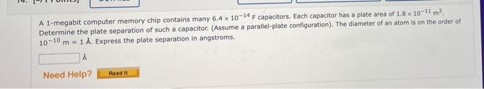 Solved A 1-megabit computer memory chip contains many | Chegg.com