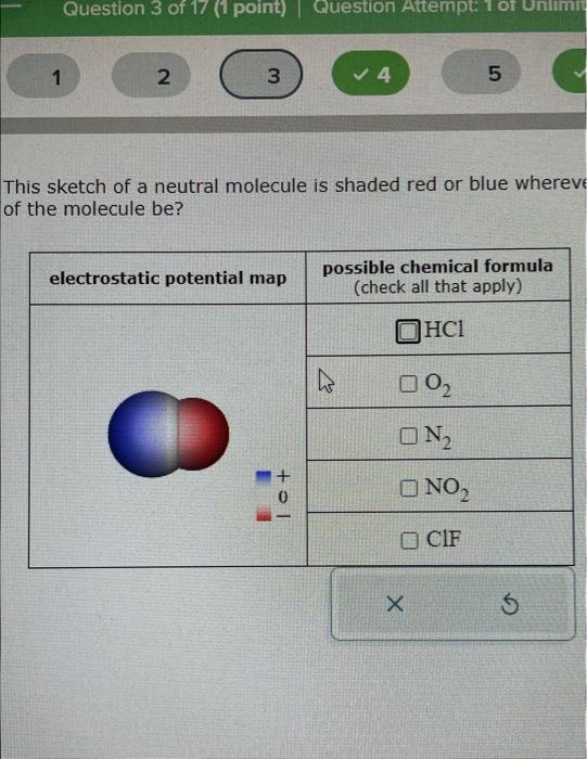 Solved This sketch of a neutral molecule is shaded red or | Chegg.com