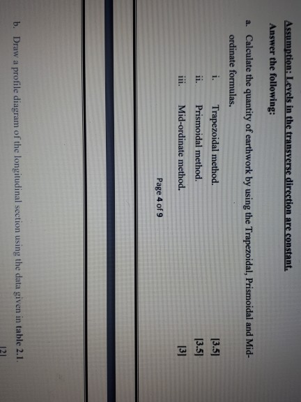 Solved Q.21 The road profile data (bounded by chainage 10 to | Chegg.com
