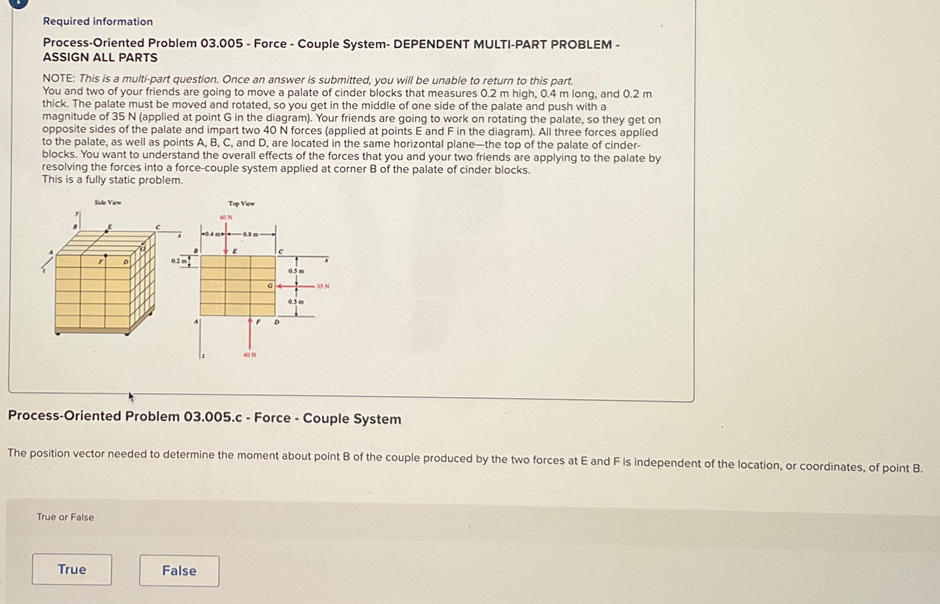 Solved Required informationProcess-Oriented Problem 03.005 - | Chegg.com