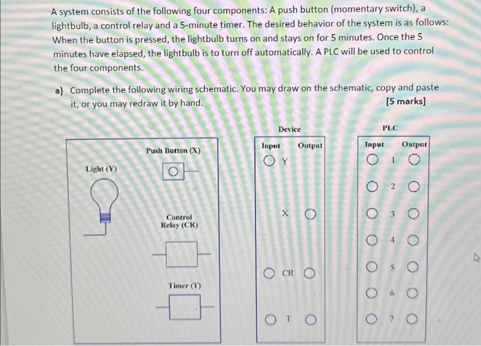 Solved A system consists of the following four components: A | Chegg.com