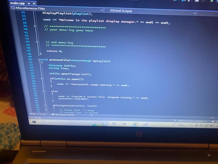 Solved c++ please ive attached my starting files in the | Chegg.com