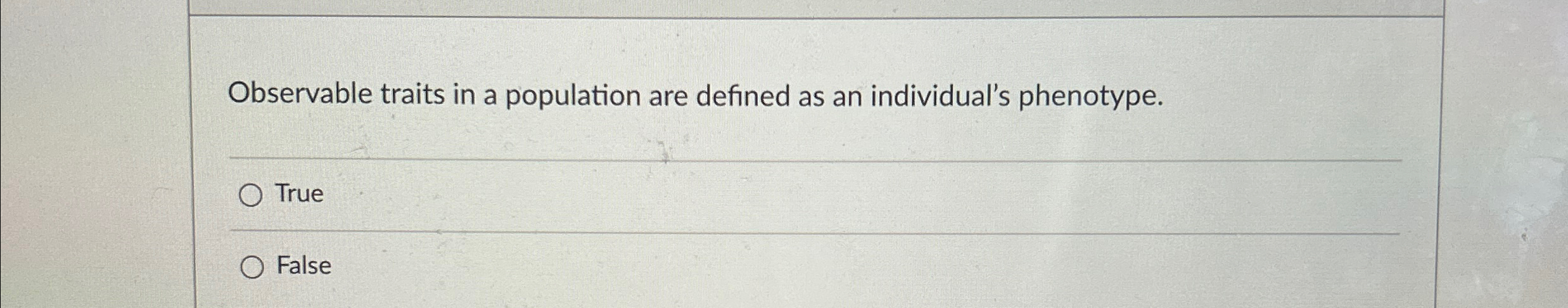 Solved Observable traits in a population are defined as an | Chegg.com