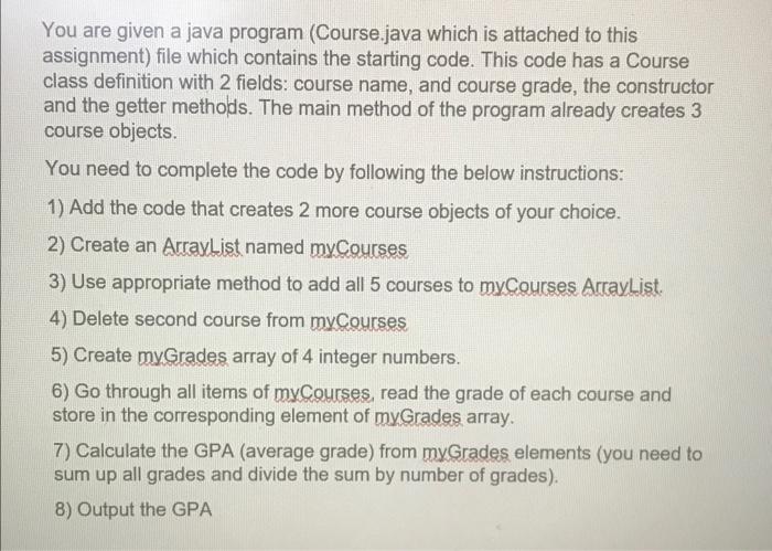 Solved /* * To change this license header, choose License | Chegg.com