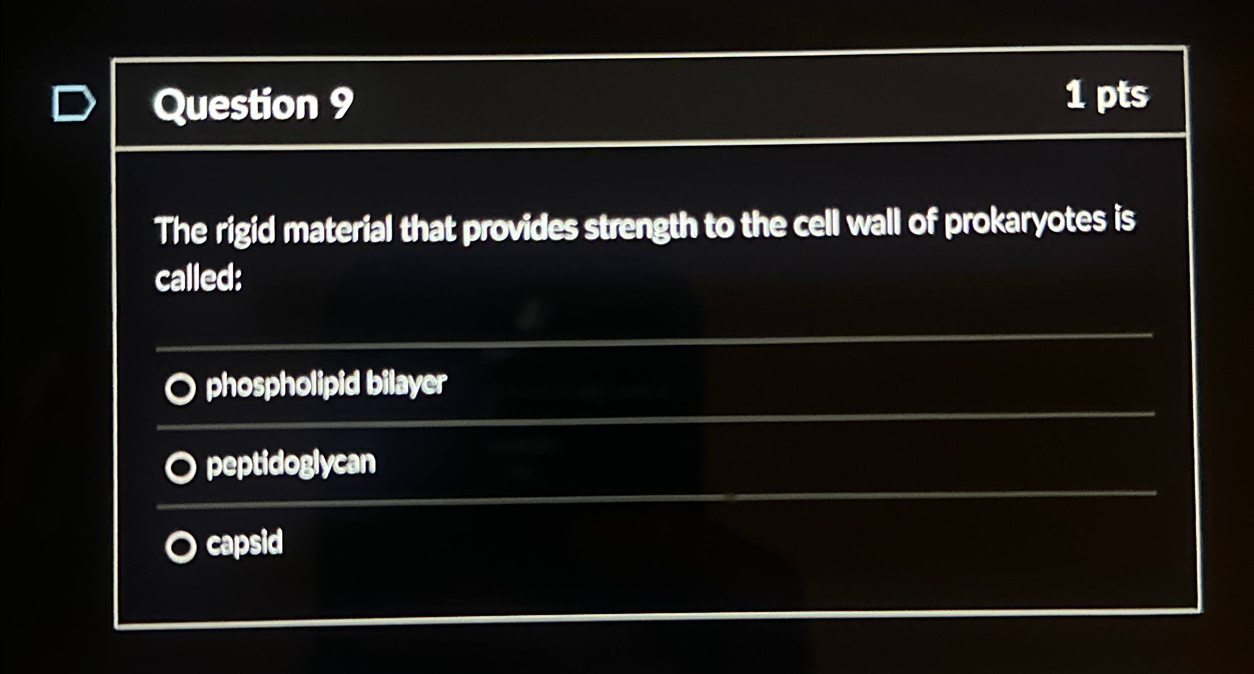 Solved Question 91 ﻿ptsThe rigid material that provides | Chegg.com