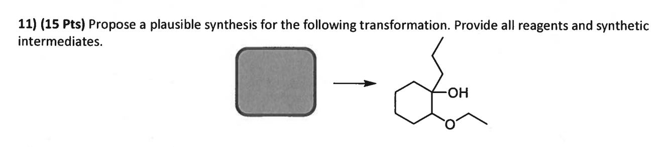 Solved propose a plausible synthesis for the following | Chegg.com