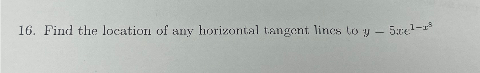 Solved Find the location of any horizontal tangent lines to | Chegg.com