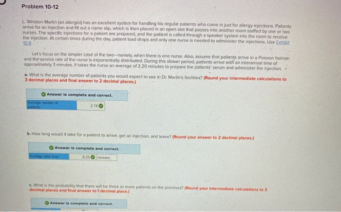 Solved Problem 10-12 L. Winston Martin (an allergist) has an | Chegg.com