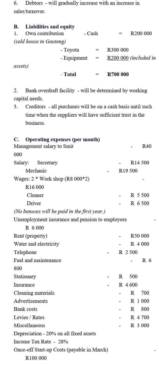 Case study: Smit Diesel Works. Gustav Smit is | Chegg.com