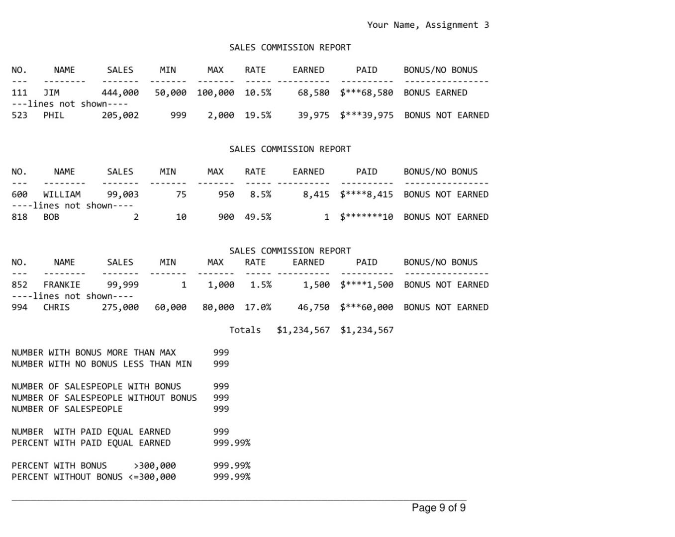 Solved Mainframe I - ﻿Assignment 3InstructionsCopy | Chegg.com
