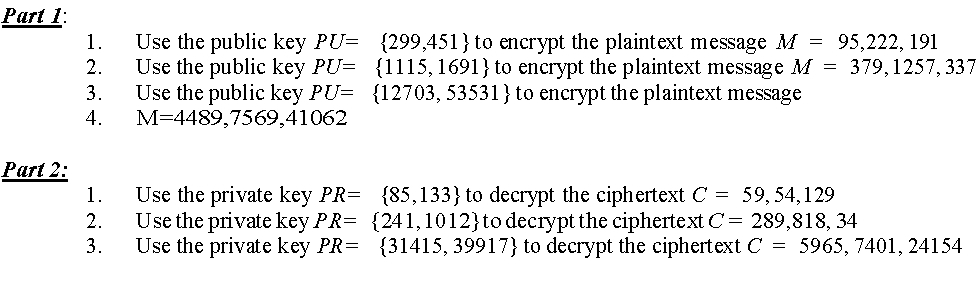 Solved Please use the RSA Algorithm and the Square and | Chegg.com