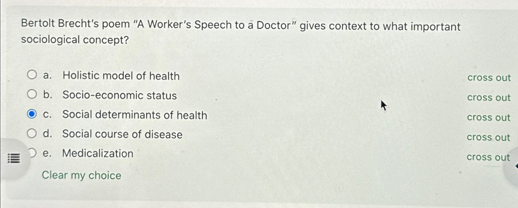 Solved Bertolt Brecht's poem "A Worker's Speech to a Doctor" | Chegg.com