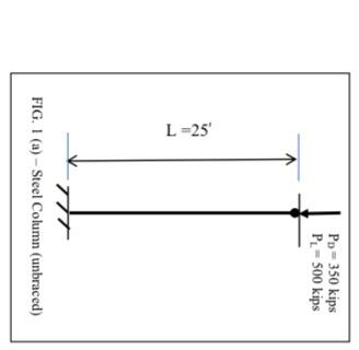 Solved 1 a) A steel column has unbraced length of 25 feet | Chegg.com