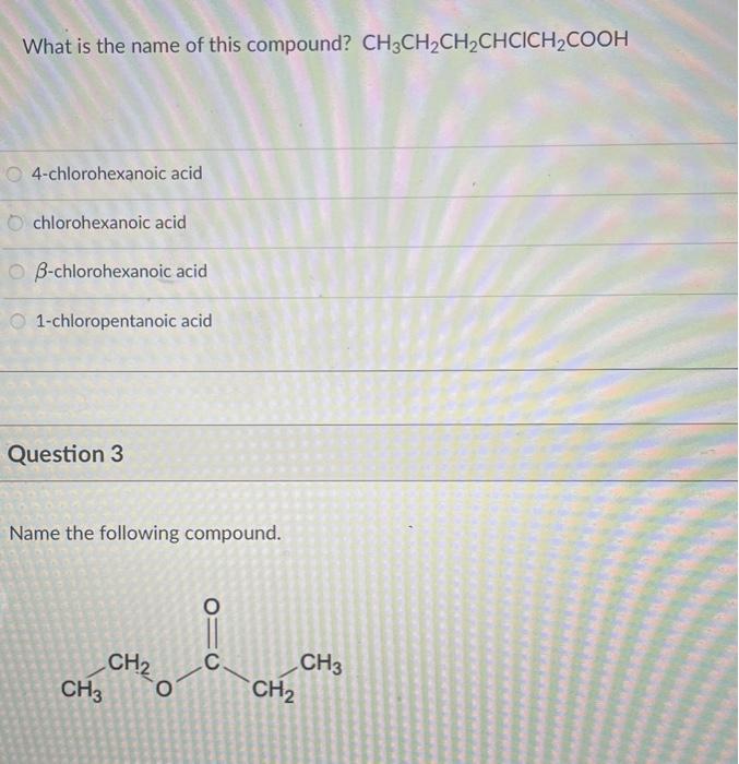 Solved What is the name of this compound? | Chegg.com