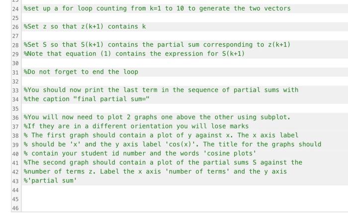 Solved This exercise will be submitted via MATLAB grader, | Chegg.com