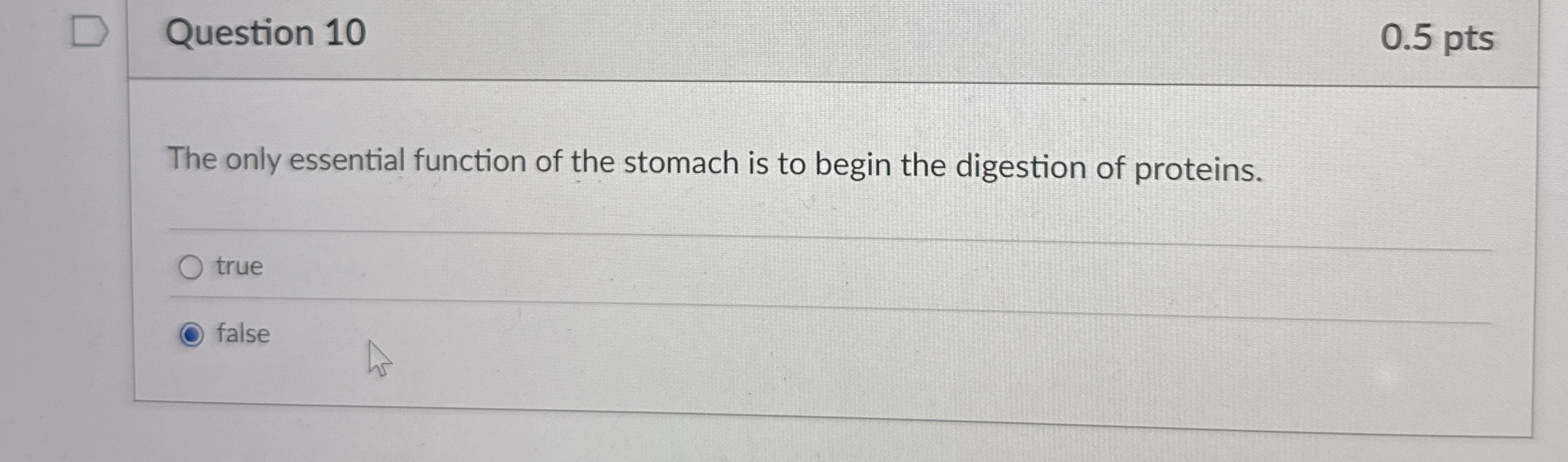 Solved Question 10The only essential function of the stomach | Chegg.com Solved Question 10The only essential function of the stomach | Chegg.com