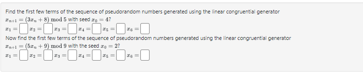Solved Find the first few terms of the sequence of | Chegg.com