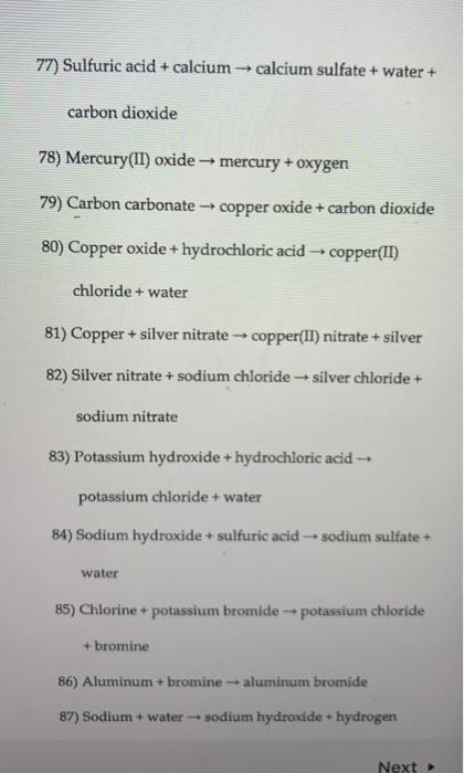 Solved 63) Sodium hydroxide + silver nitrate 64) Sodium | Chegg.com