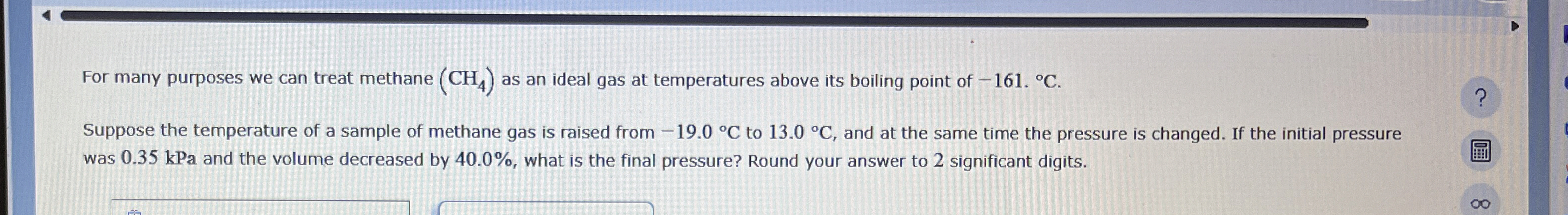 Solved How to solve For many purposes we can treat methane | Chegg.com