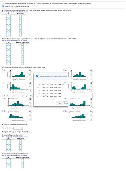 Solved The accompanying the shows the sun goes, on a pack of | Chegg.com
