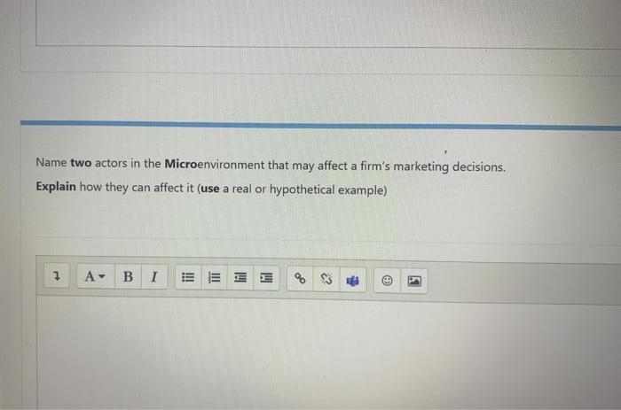 Solved Name two actors in the Microenvironment that may | Chegg.com