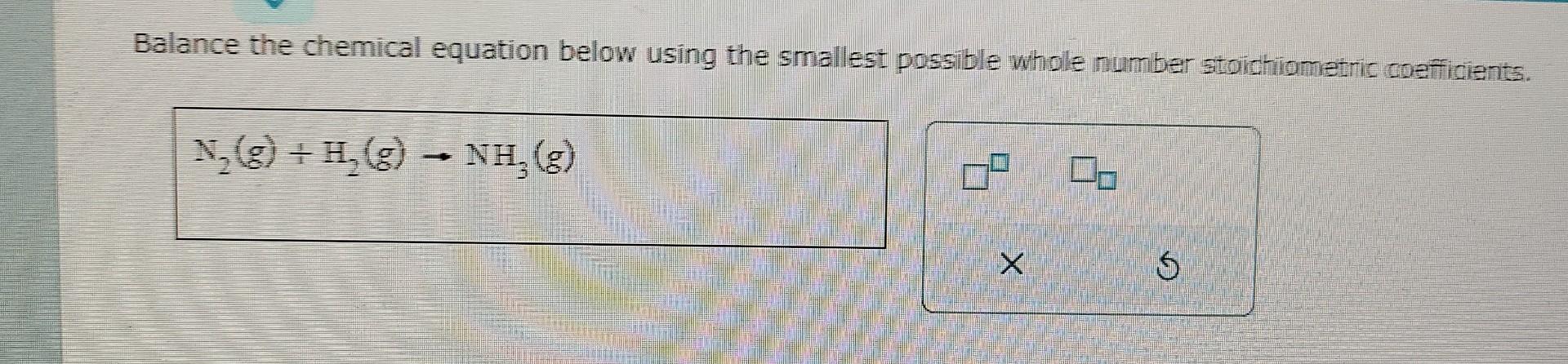 Solved Balance the chemical equation below using the | Chegg.com