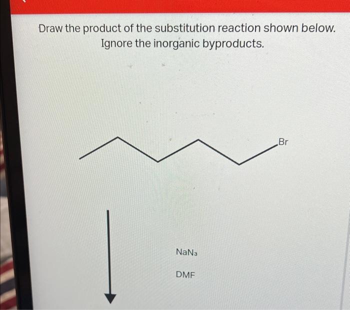 Solved Draw the product of the substitution reaction shown | Chegg.com